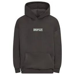 Kapuzenpullover DROPSIZE "Dropsize Herren Dropsize Heavy Oversize V2 Quatro Hoodie", Herren, Gr. S, washed schwarz, 70% Baumwolle, 30% Polyester, mehrfarbig, oversize, ohne Ausschnitt, Pullover Kapuzenpullover