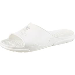 Fashy Damen Badepantolette wei&szlig;-bedruckt, Gr&ouml;&szlig;e 37