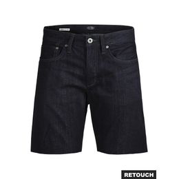Jack & Jones Shorts JACK & JONES "JJITONY JJORIGINAL SHORTS AKM 101", Herren, Gr. S, N-Gr, blau denim, Denim/Jeans, Obermaterial: 95% Baumwolle, 5% sonstige Fasern, Abriebeffekte, relaxed fit ca. Mitte Oberschenkel, Hosen Shorts, Baumwolle, relaxed fit