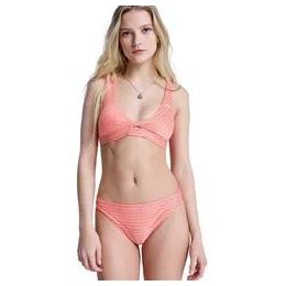 Bikini-Hose Roxy "Wavy Baby Classic", Damen, Gr. XL, US-Gr&ouml;&szlig;en, camellia, Obermaterial: 77% Microfaser, 13% Nylon, 10% Elasthan;, Badehosen Bikini-Hose