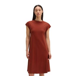 Marc O'Polo Jerseykleid MARC O'POLO "mit TENCEL&trade; Modal", Damen, Gr. L, Normalgr&ouml;&szlig;en, tall poppy, Obermaterial: 48% Modal, 48% Baumwolle, 4% Elasthan, unifarben, regular fit ca. Mitte Knie, Kleider Jerseykleid
