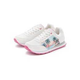 Lascana Sneaker 'Freizeitschuh, Schn&uuml;rhalbschuh,' mehrfarbig Gr. 36 f&uuml;r Damen. Mit Print, Druck
