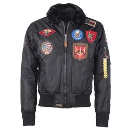 Top Gun Bomberjacke Herren Gr&ouml;&szlig;e L mischfarben / schwarz Sommerjacke