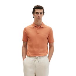 Marc O'Polo Poloshirt MARC O'POLO "aus mittelschwerem Bio-Baumwoll-Viskose-Mix", Herren, Gr. M, faded coral, Obermaterial: 50% Baumwolle, 48% Viskose, 2% Elasthan, unifarben, slim fit, Rippb&uuml;ndchen, Shirts