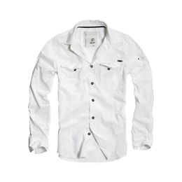 Brandit Button Up Shirt male size S White