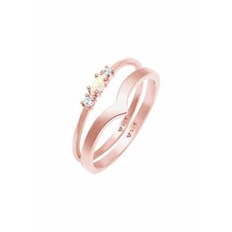 Elli Ring Set Damen Gr&ouml;&szlig;e 54 rosegold