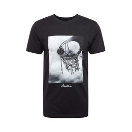 Mister Tee T-Shirt 'Ballin 2.0' Herren Gr&ouml;&szlig;e XL dunkelgrau / schwarz / wei&szlig;