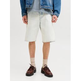 Jack & Jones Relaxshorts JACK & JONES "JJIALEX JJORIGINAL SHORTS SBD 300 SN", Herren, Gr. L, N-Gr, blau denim pack:hyper blau, Web, Obermaterial: 100% Baumwolle, unifarben, relaxed fit knielang, Hosen, Baumwolle, relaxed fit