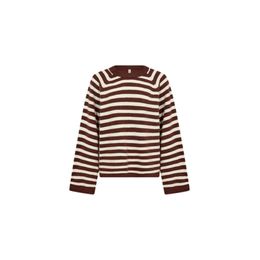 Strickpullover soyaconcept "Soya Concept Sweater SC-ORLEAN", Damen, Gr. L, 94495c madder braun mel com, Obermaterial: 74% Polyacryl, 24% Polyester, 2% Elasthan, Pullover Strickpullover