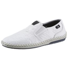 Rieker Slip On Herren Gr&ouml;&szlig;e 43 navy / wei&szlig;
