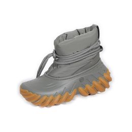 Clog Crocs "Echo Boot", Damen, Gr. 37, gr&uuml;n (oliv), Obermaterial: 100% Nylon NY., Schuhe Clog