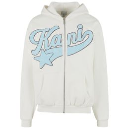 Sweatjacke Karl Kani "Karl Kani Karl Kani Kani Star Logo Os Full Zip Hoodie", Herren, Gr. S, sanftes wei&szlig;, lightblau, 80% Baumwolle, 20% Polyester, Sweatjacken Sweatjacke