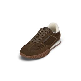 Marc O'Polo Sneaker MARC O'POLO "aus Leder und Polyester", Herren, Gr. 46, schwarz nickle, Obermaterial: 80% Leder (Rind), 20% Polyester, unifarben, Schuhe Sneaker