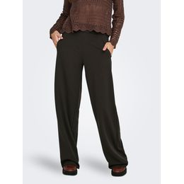 Jacqueline de Yong Schlupfhose JDY "JDYLOUISVILLE CATIA WIDE PANT JRS NOOS", Damen, Gr. L, L&auml;nge 32, chocolate torte, Jersey, Obermaterial: 95% Polyester, 5% Elasthan, unifarben, relaxed fit lang, Hosen Schlupfhose, Materialmix