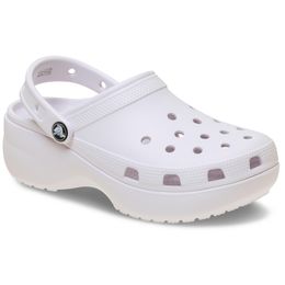 Clog Crocs "Classic Platform Clog W", Damen, Gr. 41, grape ice, Croslite&trade;, Schuhe Clog, Sommerschuh, Schlappen, Hausschuh, trendige Plateausohle