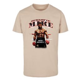 Kurzarmshirt MisterTee "MisterTee Herren Dynamite Mike Tee", Damen, Gr. 5XL, sand, 100% Baumwolle, bedruckt, loose fit, Rundhals, Shirts
