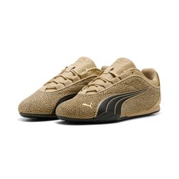 Sneaker Puma "CATCH SOLEIL TOPCAT", Herren, Gr. 36, toasted almond, Puma schwarz, Puma gold, Leder, Schuhe Sneaker, f&uuml;r sportlichen Look, mit leicht profiliertem Laufsohlenprofil