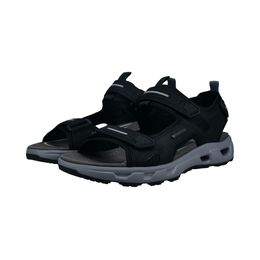 Sandale Salamander, Herren, Gr. 43, schwarz, Lederimitat, Schuhe Sandale, Trekkingsandale, Outdoorschuh, Sommerschuh mit Fu&szlig;bett