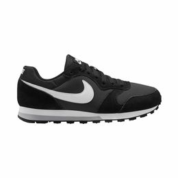 Sneaker Nike Sportswear "WMNS MD RUNNER 2", Herren, Gr. 36,5, schwarz, wei&szlig;, wolf grau, Leder, Textil, Schuhe Sneaker