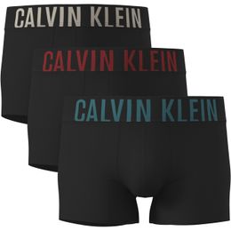 Trunk "TRUNK 3PK", Damen, Gr. L (52), 3 Stk., schwarz w, oatmeal logo, schwarz w, age, Jersey, Obermaterial: 95% Baumwolle, 5% Elasthan, Calvin Klein Underwear, k&ouml;rpernah, Unterhosen, mit Logo-Elastikbund