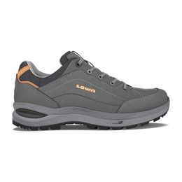 Wanderschuh Lowa "RENEGADE EVO LL LO WS", Damen, Gr. 41, graphit, aprikose, Leder, Textil, Schuhe Wanderschuh, aus Leder und mit Vibram Sohle