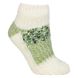 ELLE 1 Paar Damen Sherpa gef&uuml;tterte Haussocken - Warm, flauschig, gem&uuml;tlich f&uuml;r drinnen