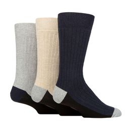 3er Pack Herren Freizeit-Bootsocken f&uuml;r alle Jahreszeiten