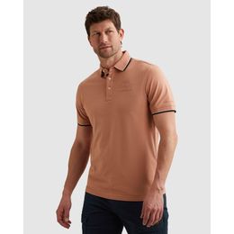 PME-Legend Poloshirt PME LEGEND "Short sleeve polo stretch pique", Damen, Gr. 4XL, rose dawn, Jersey, Obermaterial: 96% Baumwolle, 4% Elasthan, regular fit normal, ohne Ausschnitt, Shirts, mit Logo Stickerei