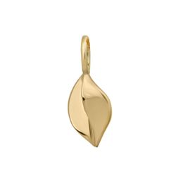 OROLINO Anh&auml;nger 585 Gold mit Blatt-Motiv