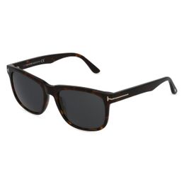 Tom Ford FT0775 STEPHENSON | Herren-Sonnenbrille | Fassung: Vollrand, Quadratisch, Acetat, Havanna Dunkel | Glasfarbe: Grau
