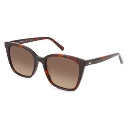Tommy Hilfiger TH 2226/S | Damen-Sonnenbrille | Fassung: Vollrand, Eckig, Acetat, Havanna | Glasfarbe: Braun