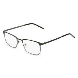Fielmann OL 014 CL Brille Teenager | Fassung: Vollrand, Quadratisch, Gun Gr&uuml;n