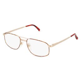 Fielmann OPH 9569 FLEX CL Brille Herren | Fassung: Vollrand, Quadratisch, Gold Havanna