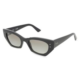 Ray-Ban RB4430 | Unisex-Sonnenbrille | Fassung: Vollrand, Geometrisch, Kunststoff, Schwarz | Glasfarbe: Grau Verlaufend