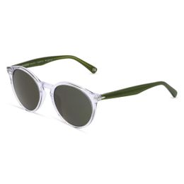 Botaniq 7007 | Unisex-Sonnenbrille | Fassung: Vollrand, Panto, Acetat, Kristall Gl&auml;nzend | Glasfarbe: G15