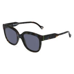 Fielmann Elementra DESIGN 546 SUN CL | Damen-Sonnenbrille | Fassung: Vollrand, Butterfly, Acetat, Mehrfarbig | Glasfarbe: Grau