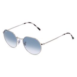 Ray-Ban RB3565 | Unisex-Sonnenbrille | Fassung: Vollrand, Quadratisch, Metall, Silber | Glasfarbe: Blau