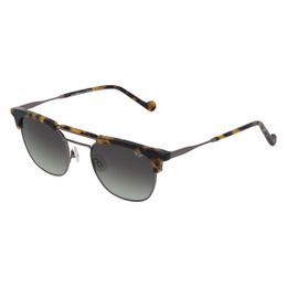 MINI EYEWEAR 747013 | Herren-Sonnenbrille | Fassung: Vollrand, Browline, Metall, Braun | Glasfarbe: Gr&uuml;n