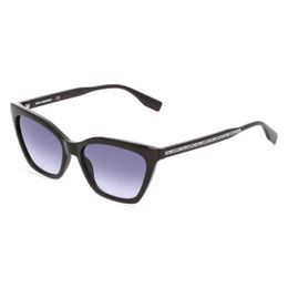 K by KARL LAGERFELD Karl Lagerfeld KL6061S | Unisex-Sonnenbrille | Fassung: Vollrand, Butterfly, Kunststoff, Schwarz | Glasfarbe: Grau