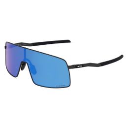 Oakley OO6013 SUTRO TI | Herren-Sonnenbrille | Fassung: Vollrand, Quadratisch, Titan, Schwarz | Glasfarbe: Blau