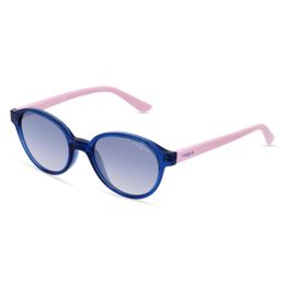 Vogue eyewear VJ2007 | Unisex-Sonnenbrille | Fassung: Vollrand, Oval, Kunststoff, Blau Transparent | Glasfarbe: Blau Verlaufend