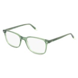 Fielmann OU 025 CL Brille Teenager | Fassung: Vollrand, Quadratisch, Gr&uuml;n Transparent