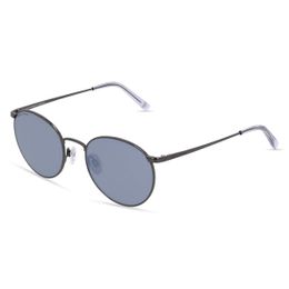 Marc O' Polo Eyewear 505104 | Unisex-Sonnenbrille | Fassung: Vollrand, Panto, Metall, Gun Gl&auml;nzend | Glasfarbe: Grau Spiegel Silber