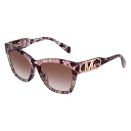 Michael Kors MK2182U | Damen-Sonnenbrille | Fassung: Vollrand, Butterfly, Acetat, Pink Gr&uuml;n | Glasfarbe: Braun Verlaufend