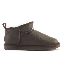 Gem&uuml;tliche, ultrakurze Beva-Stiefel aus Leder