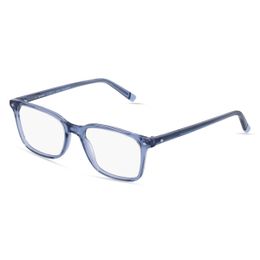 Fielmann OU 025 CL Brille Teenager | Fassung: Vollrand, Quadratisch, Blau Transparent