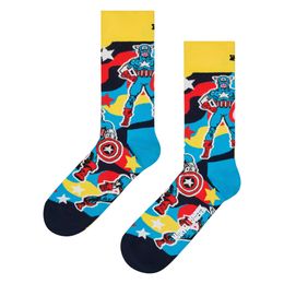 Happy Socks Herren Marvel Captain America Socken | Geschenkidee