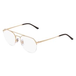 Ray-Ban RB 6444 Brille Herren | Fassung: Halbrand, Quadratisch, Gold