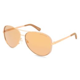 Michael Kors MK5004 CHELSEA | Damen-Sonnenbrille | Fassung: Randlos, Pilot, Metall, Rosegold Taupe | Glasfarbe: Rose Spiegel Gold