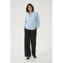 Kaffe Langarm-Bluse Regular fit Soft Chambray blue